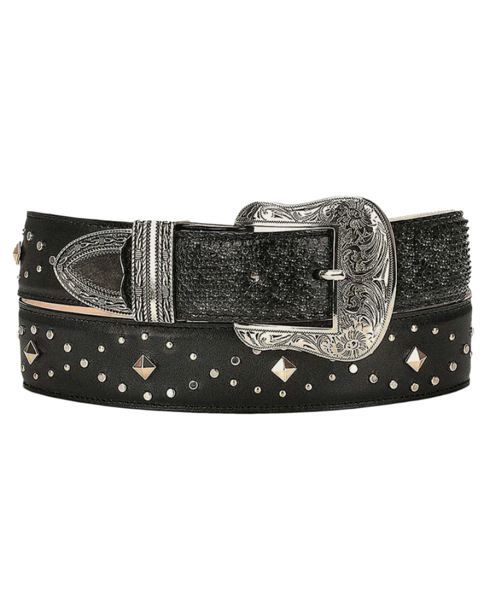 Black Women's Cuadra Belt Studded Python – ELP Western