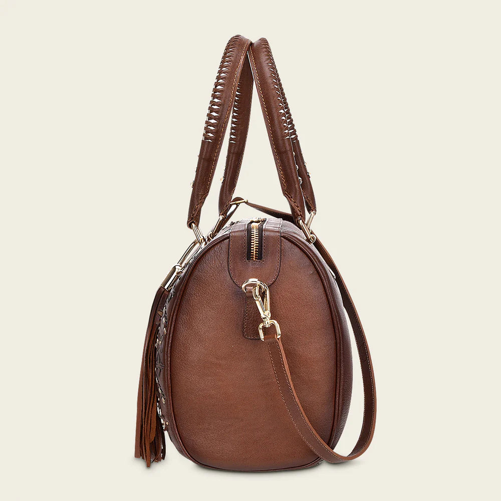 CUADRA LEATHER SWAROVSKY PURSE BROWN DU352 – ELP Western
