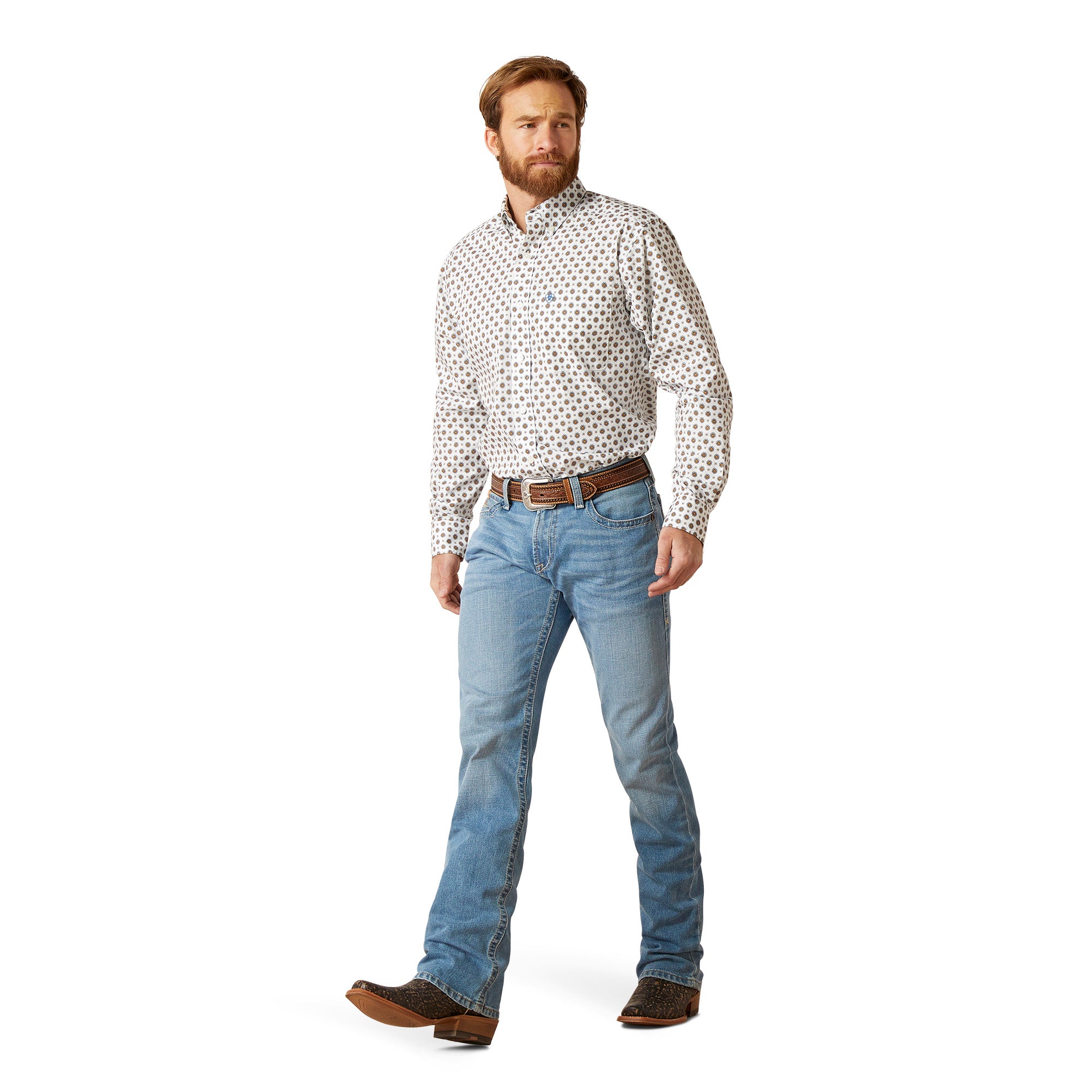 Ariat Men's GARVIE Fitted Long Sleeve Shirt – ELP Western