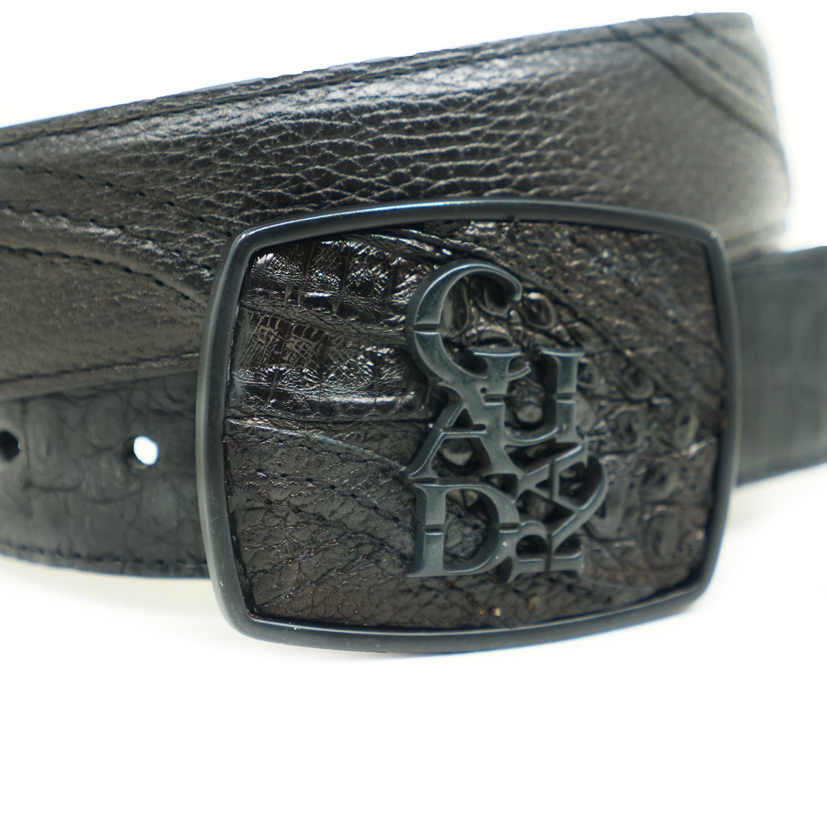Cuadra Caiman Belt Black – El Potrero Western Wear