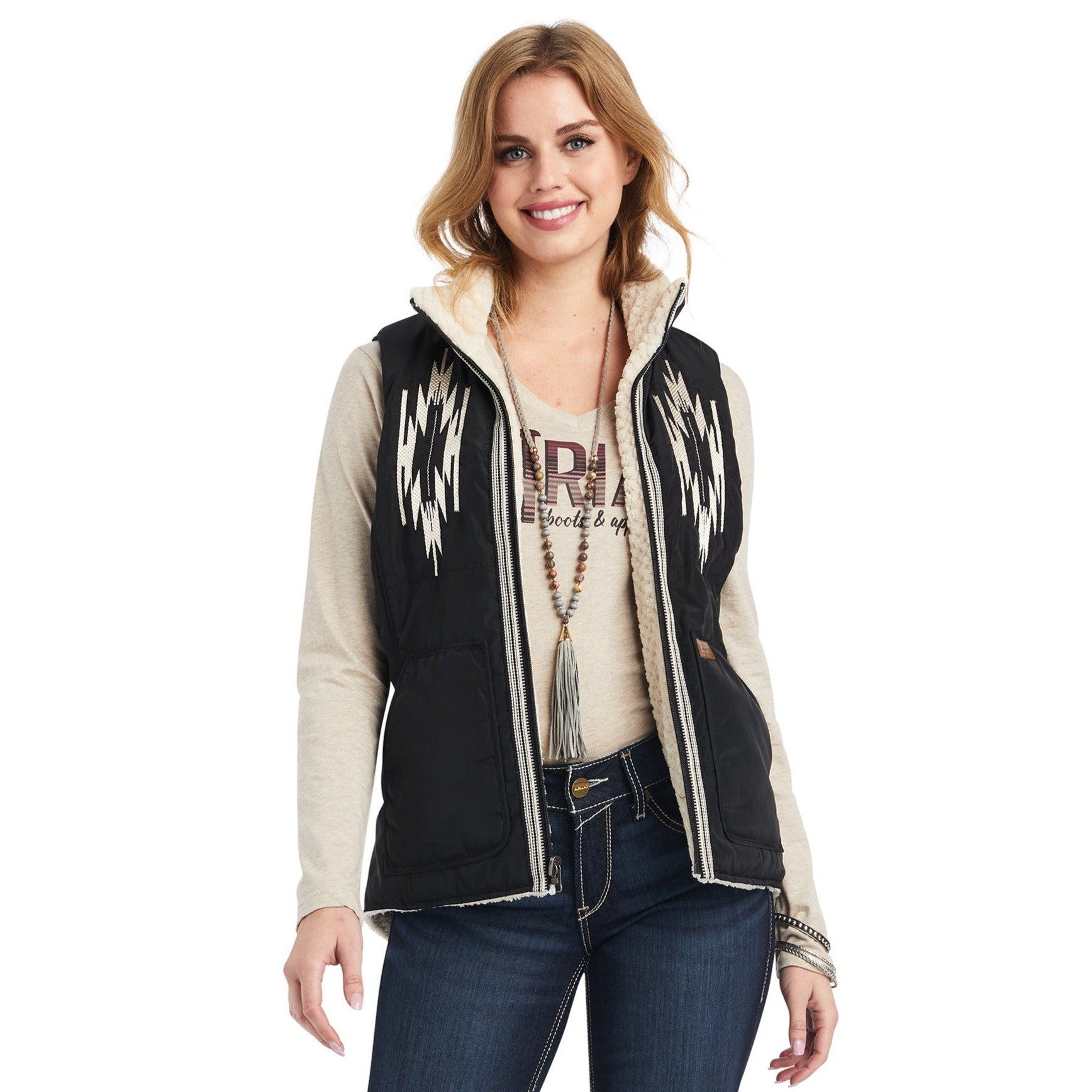 Ariat Vest Women's Chimayo Sherpa Fleece – ELP Western