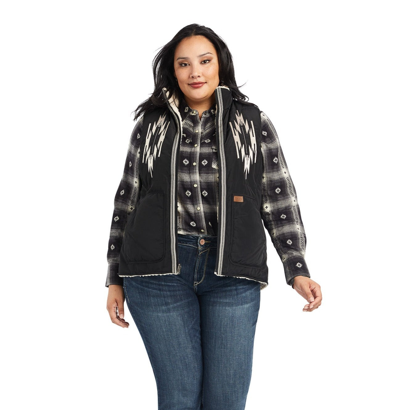Ariat Vest Women's Chimayo Sherpa Fleece – ELP Western