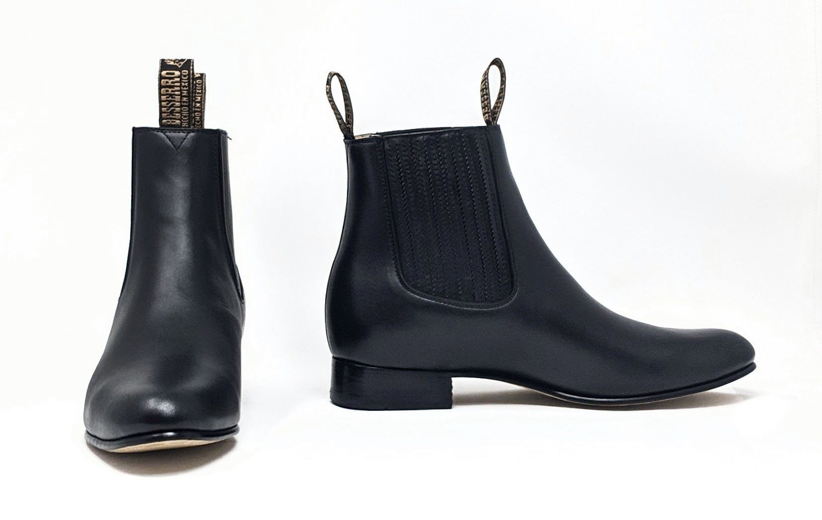 Botin Charro de Homre Negro de Piel – ELP Western